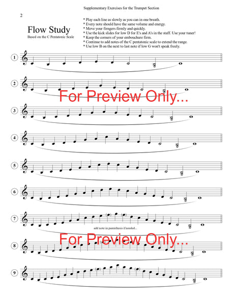 Supplemental Exercises for the Trumpet Section – MRNS Music