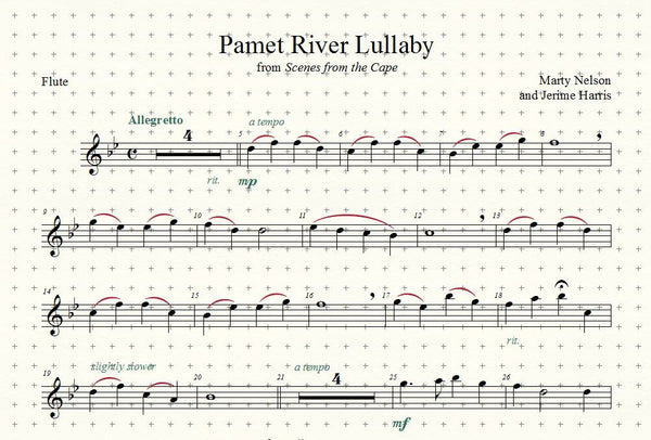 Pamet River Lullaby Solo for Flute and Piano – MRNS Music